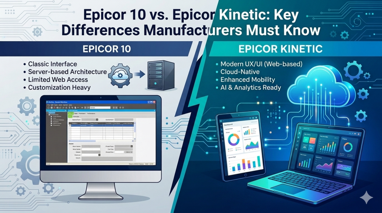 Epicor 10 vs. Epicor Kinetic: Key Differences Manufacturers Must Know ...